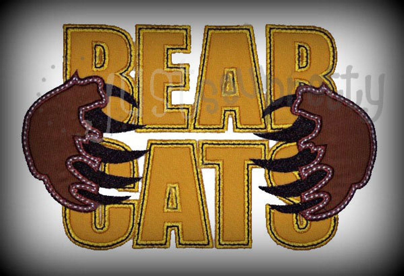 Bearcats Sillouette Embroidery Applique Design - Etsy