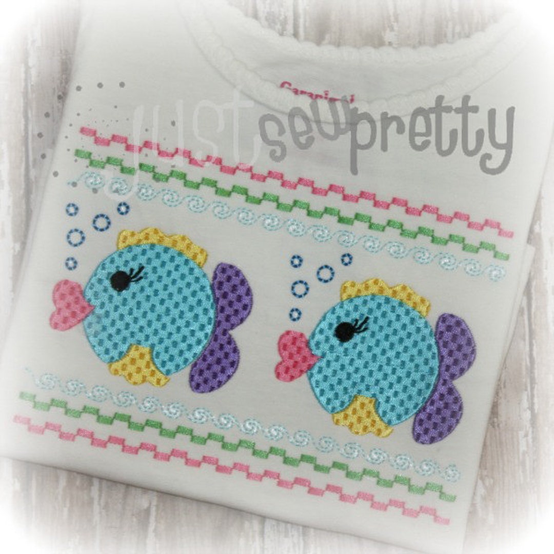 Diva Fish 5x7 Machine Smocked Embroidery Design - Etsy