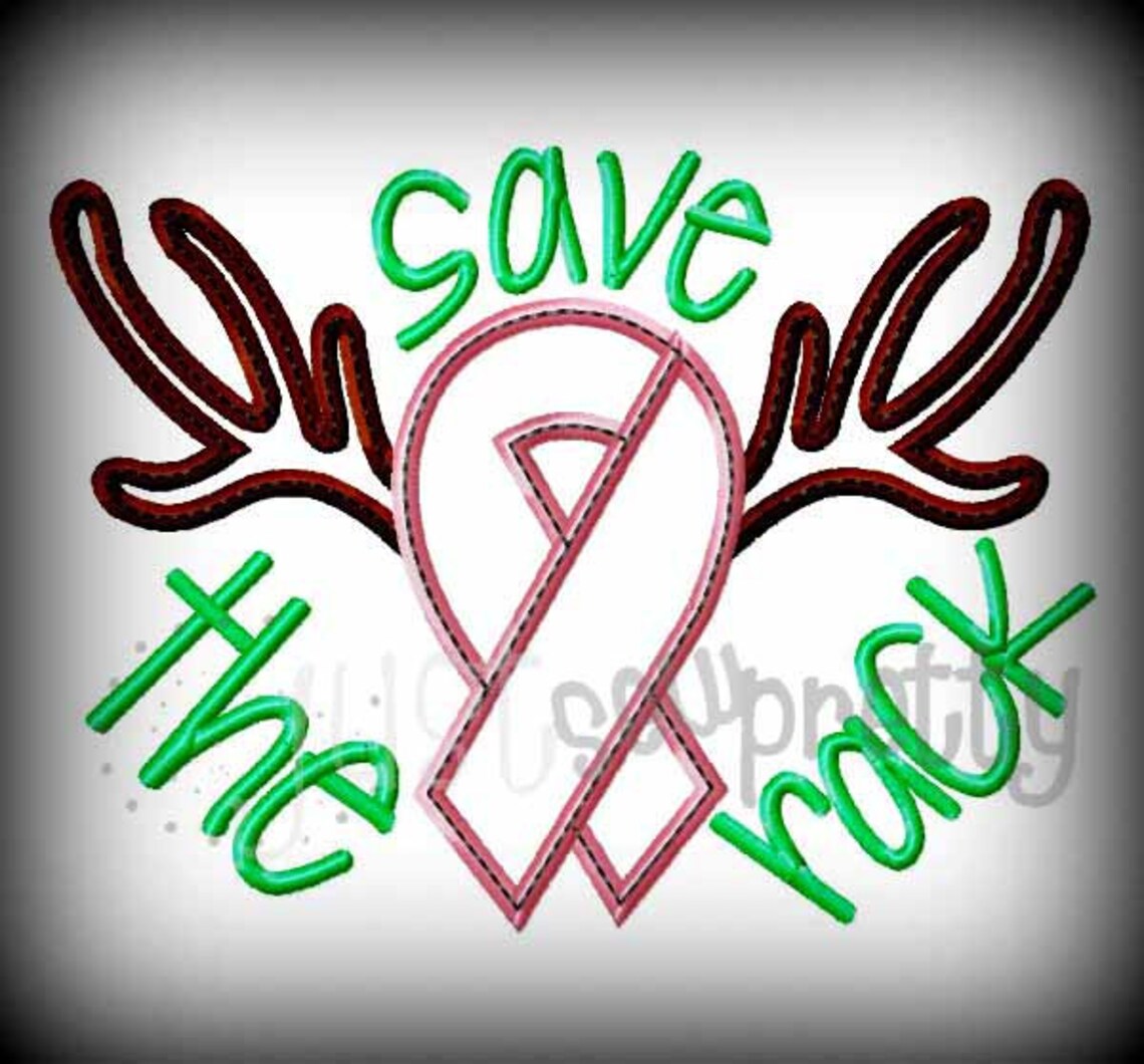 Save the Rack Awareness BC Embroidery Applique Design | Etsy