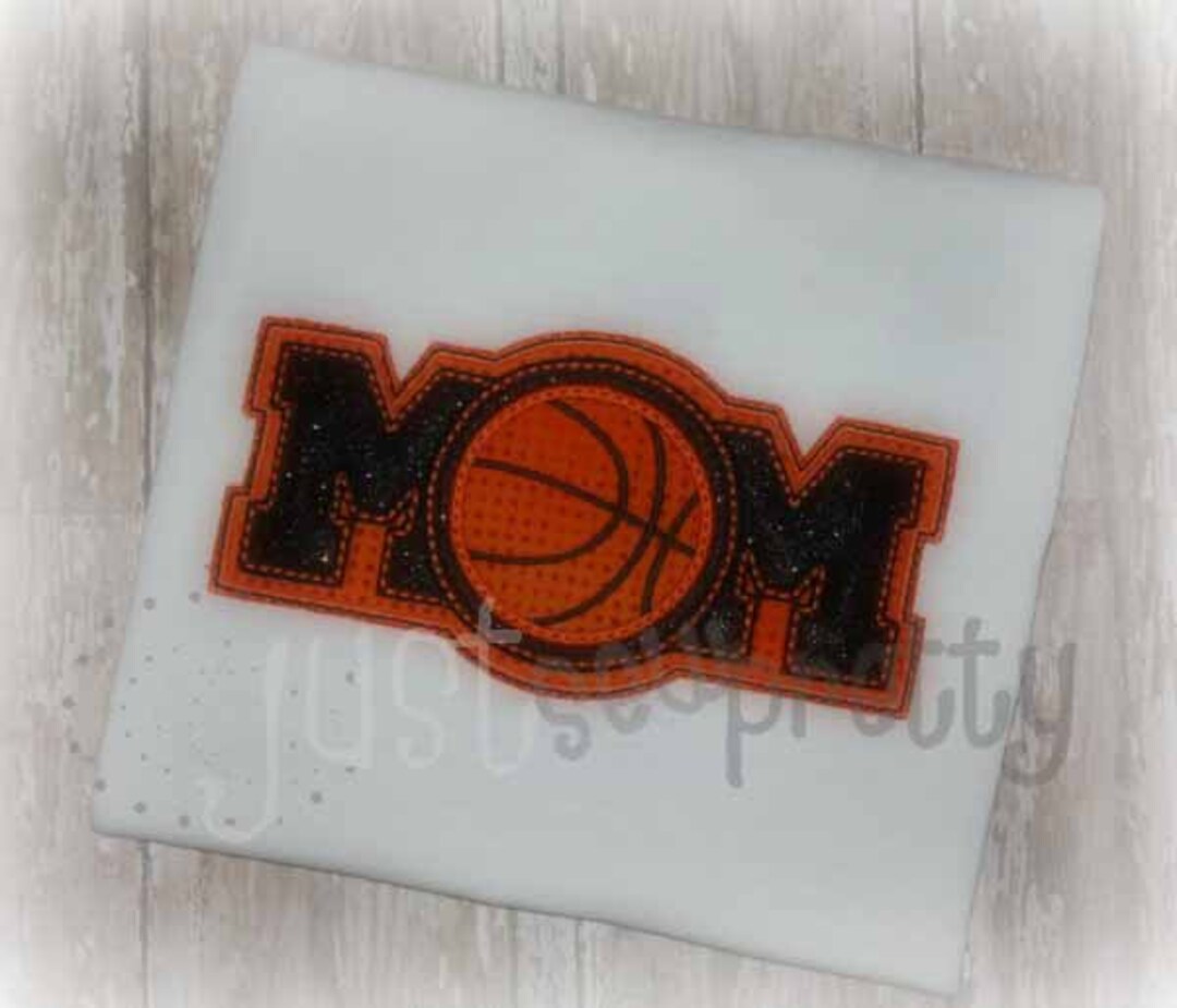 Basketball Mom Embroidery Applique Design - Etsy