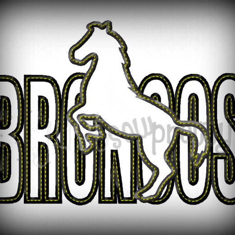 Broncos Embroidery - Etsy