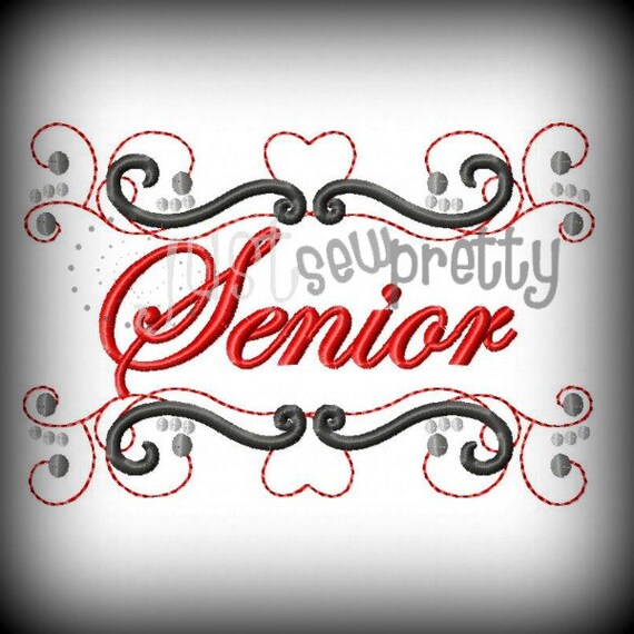 Senior Pride Embroidery Design - Etsy