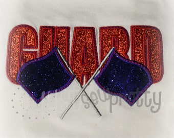 Color Guard Flags Embroidery Applique Design - Etsy