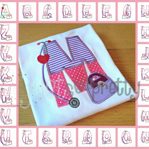 Doctor Embroidery Font - Etsy