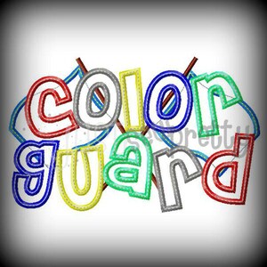 Color Guard Flags Embroidery Applique Design - Etsy