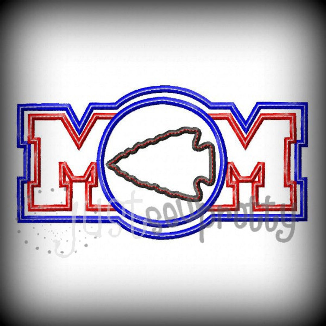 Arrowhead Mom Embroidery Applique Design - Etsy
