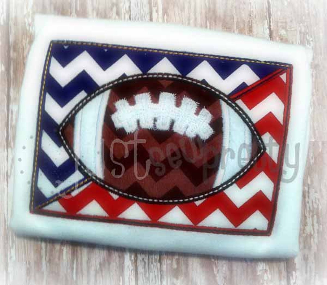 House Divided Football Embroidery Applique Design - Etsy