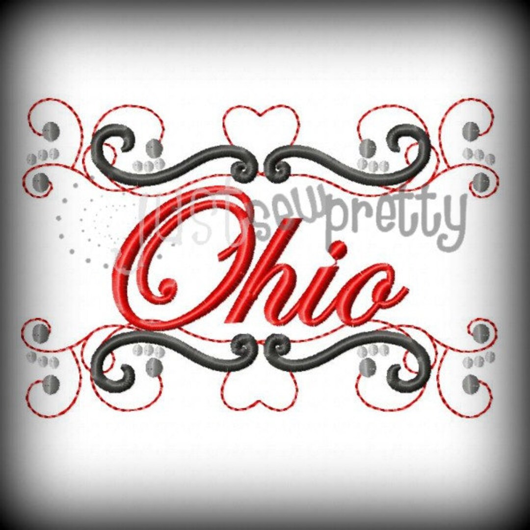Ohio Pride Embroidery Design - Etsy