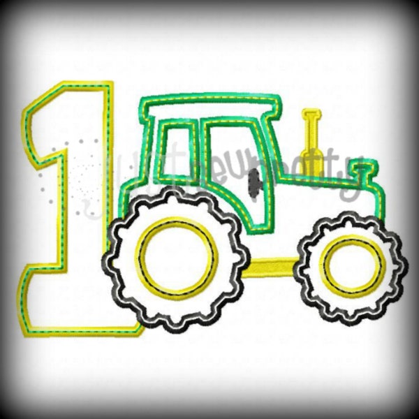 Tractor Applique - Etsy