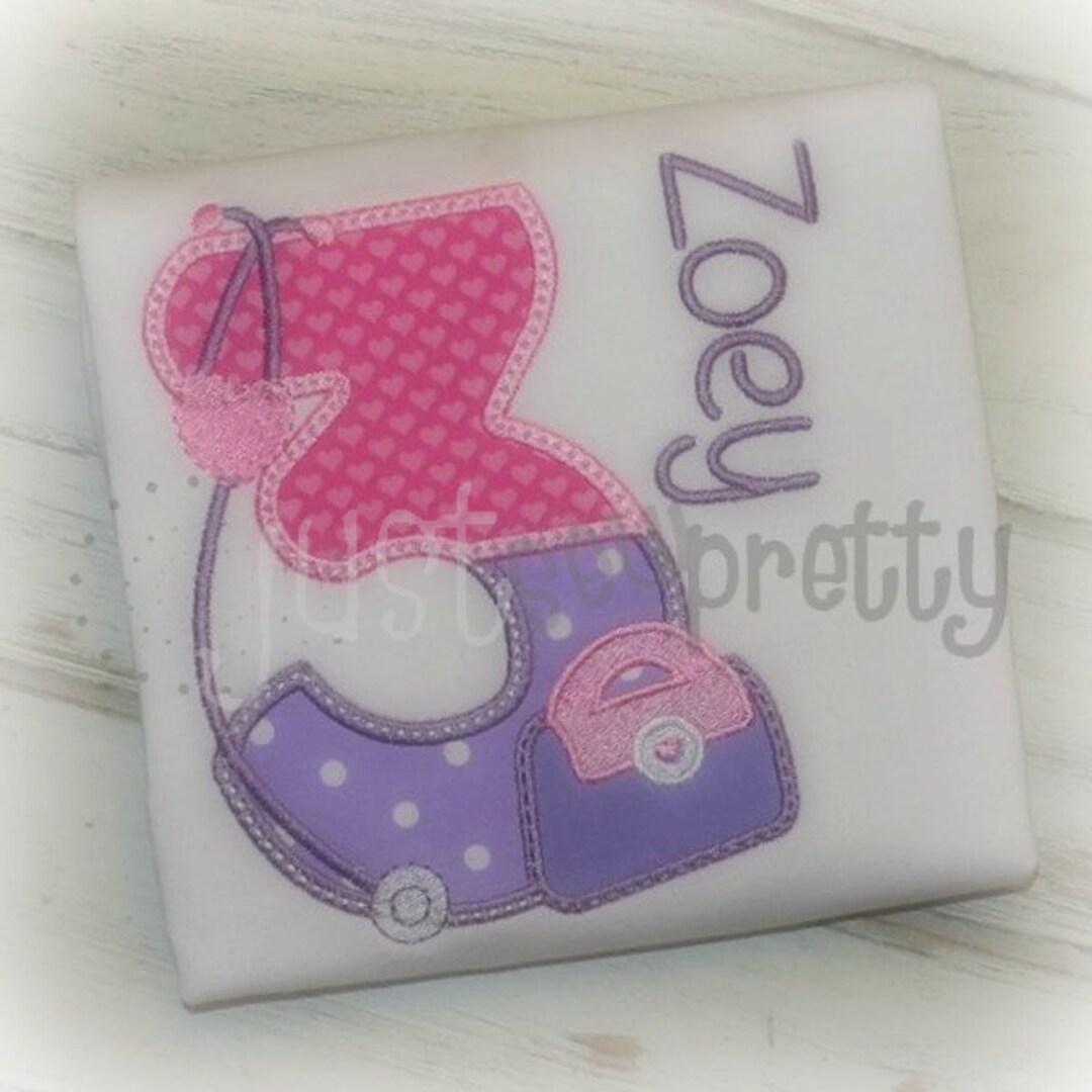 Doctor Number Set Embroidery Applique Design - Etsy