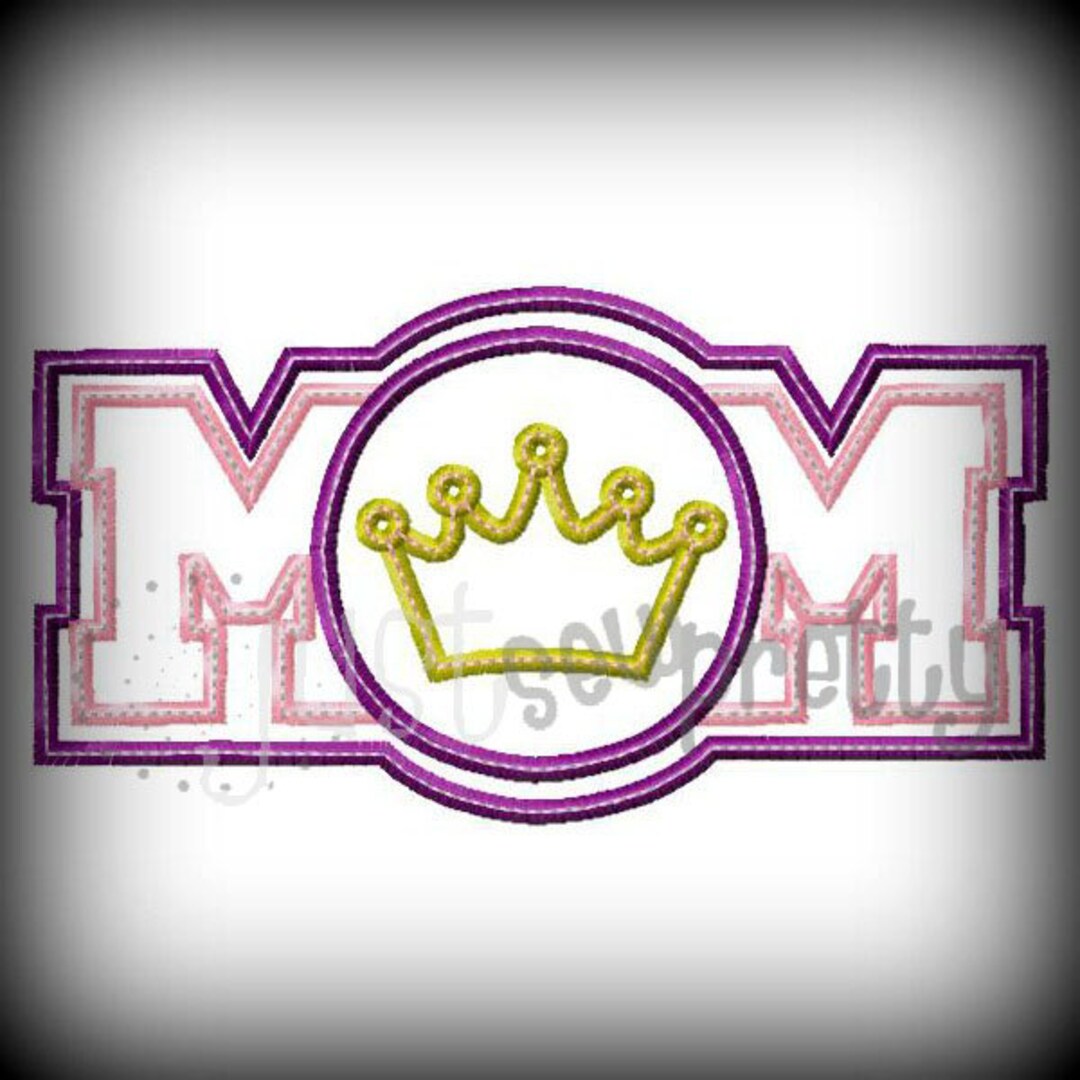 Beauty Pageant Mom Embroidery Applique Design - Etsy