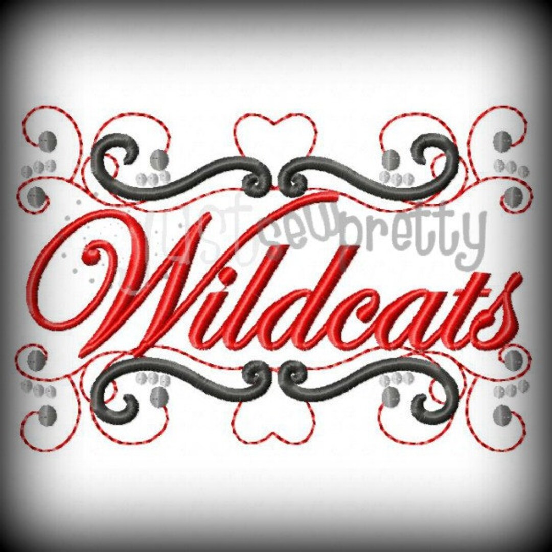 Wildcats Pride Embroidery Design - Etsy