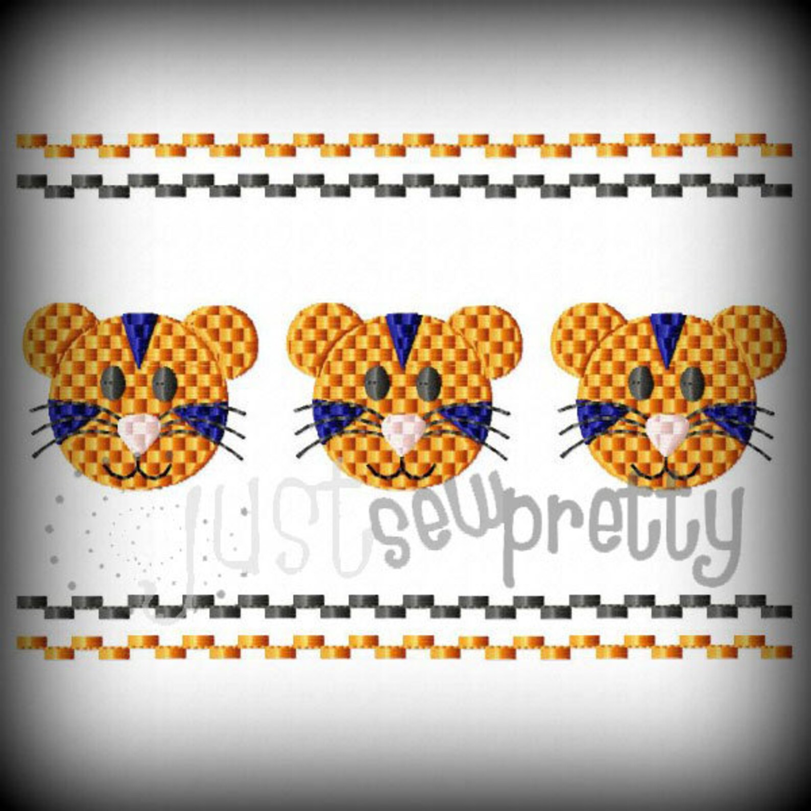 Tigers Machine Smocked Embroidery Design - Etsy