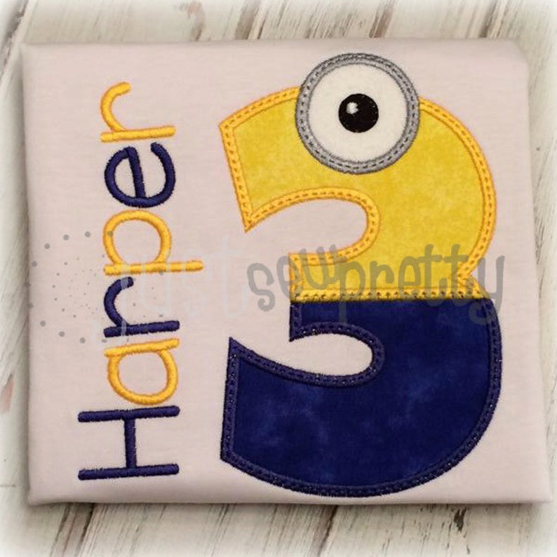 Helper Number Set 1 to 9 Embroidery Applique Design - Etsy