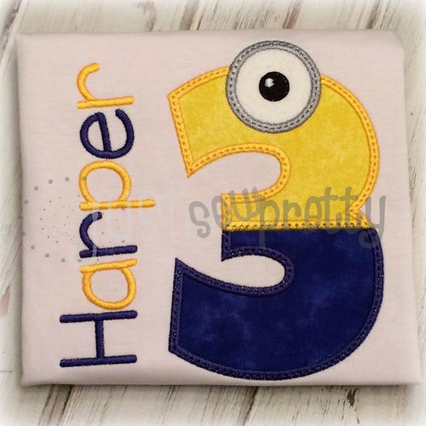 Helper Number Set 1 to 9 Embroidery Applique Design - Etsy