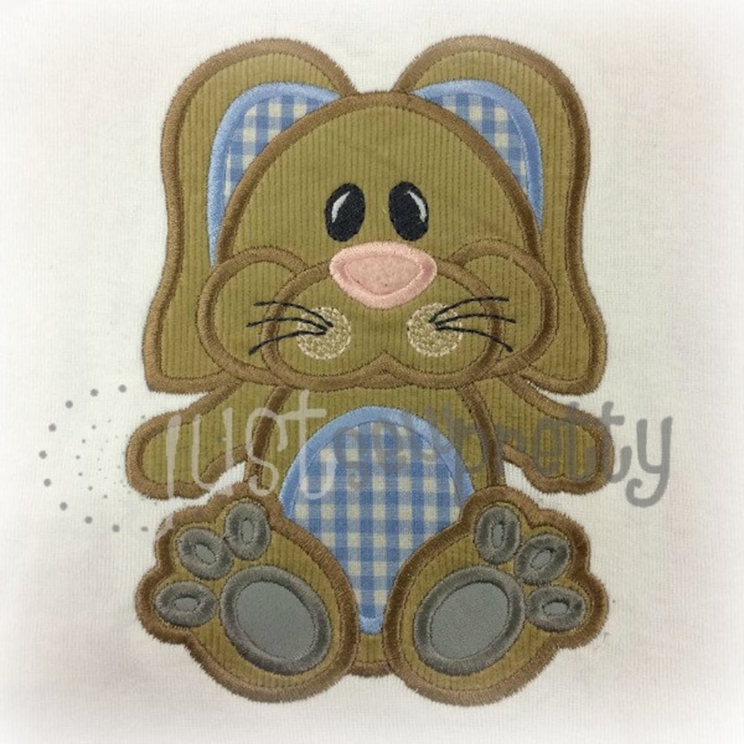 Flopsy Boy Easter Bunny Embroidery Applique Design - Etsy