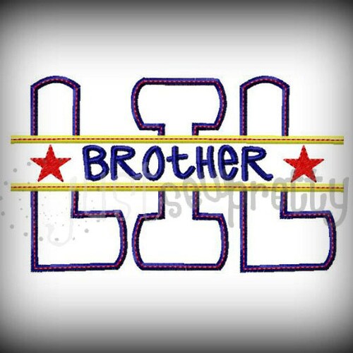 Biggest Bro Applique Machine Embroidery Design Brother - Etsy