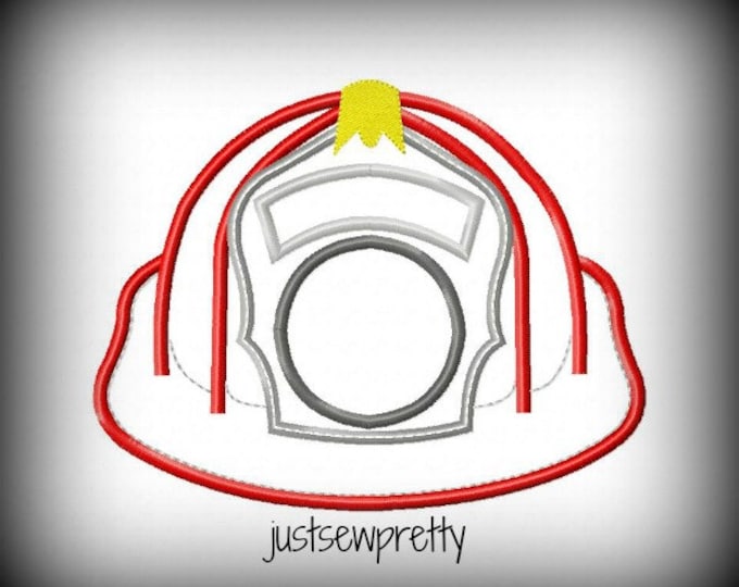 Fireman Hat Embroidery Applique Design - Etsy