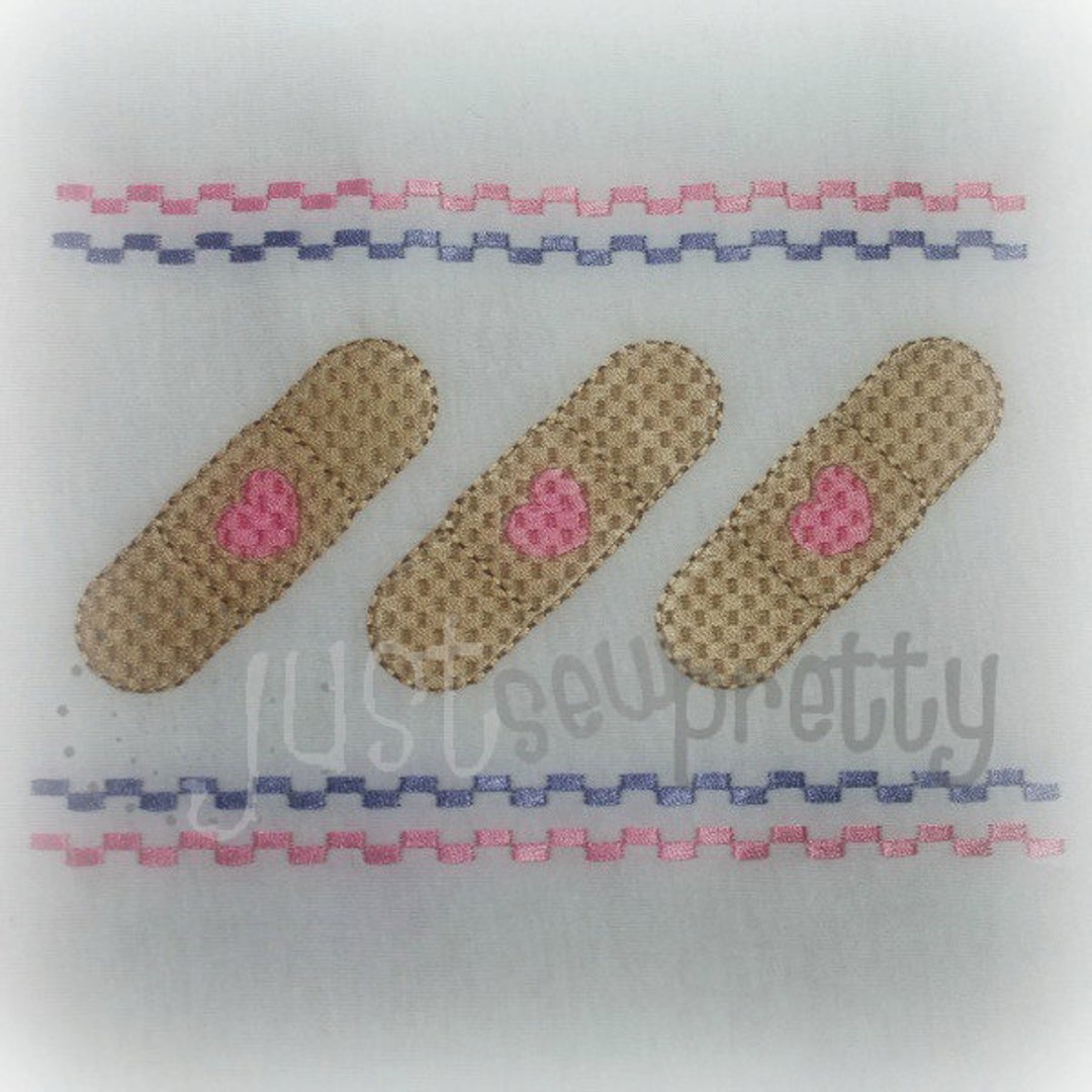 Máquina de curitas corazón 5 x 7 Smocked diseño del bordado - Etsy España