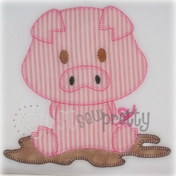 Pig Applique - Etsy