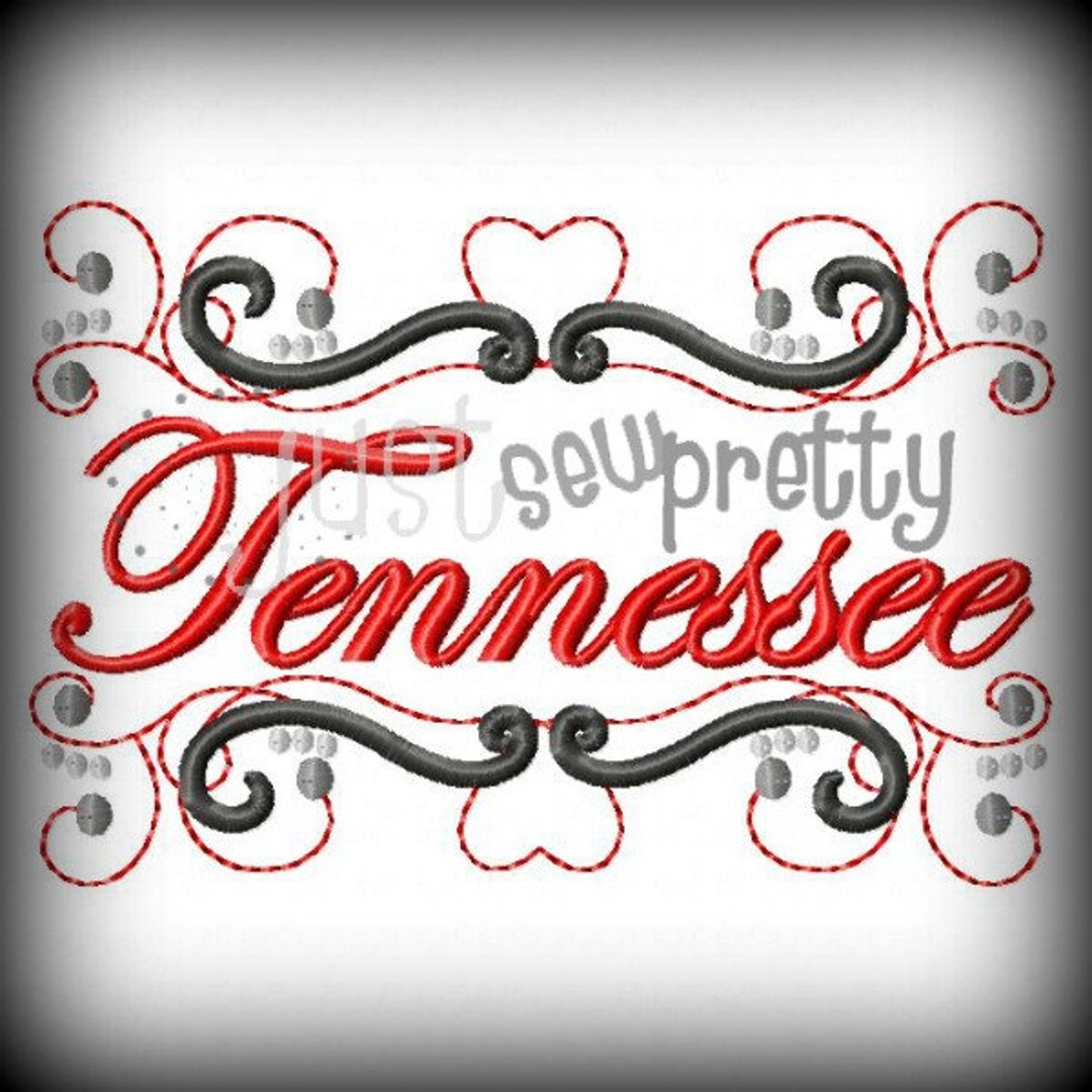 Tennessee State Pride Embroidery Design - Etsy