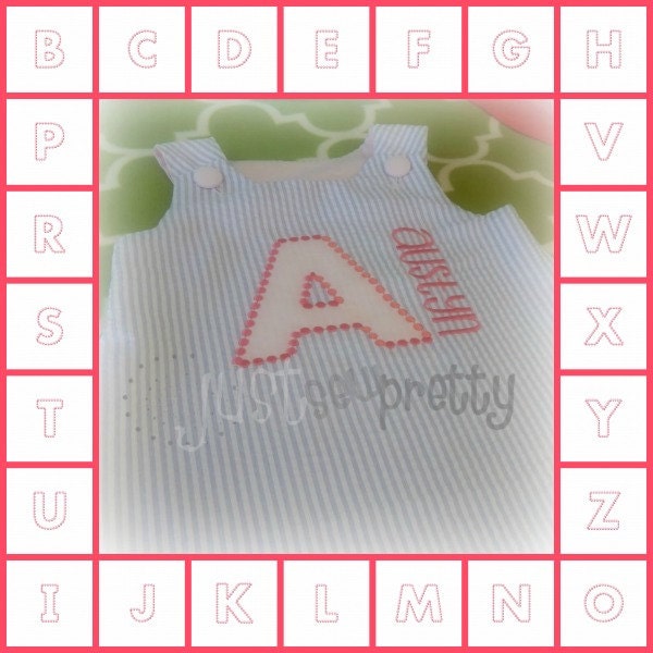 Block Beaded Alphabet Font Embroidery Applique Design - Etsy