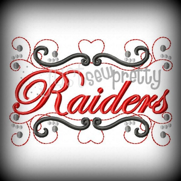 Raiders Embroidery Design - Etsy