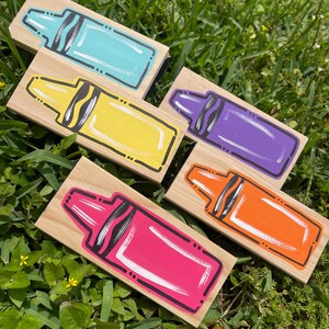 Hand Painted Customizable Dry Erase Board Erasers | Teacher ...