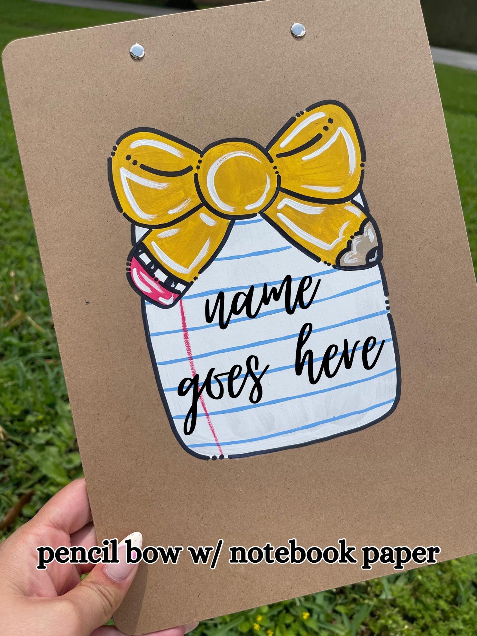 Hand Painted Customizable Teacher Clipboards | End of Year Teacher Gift ...