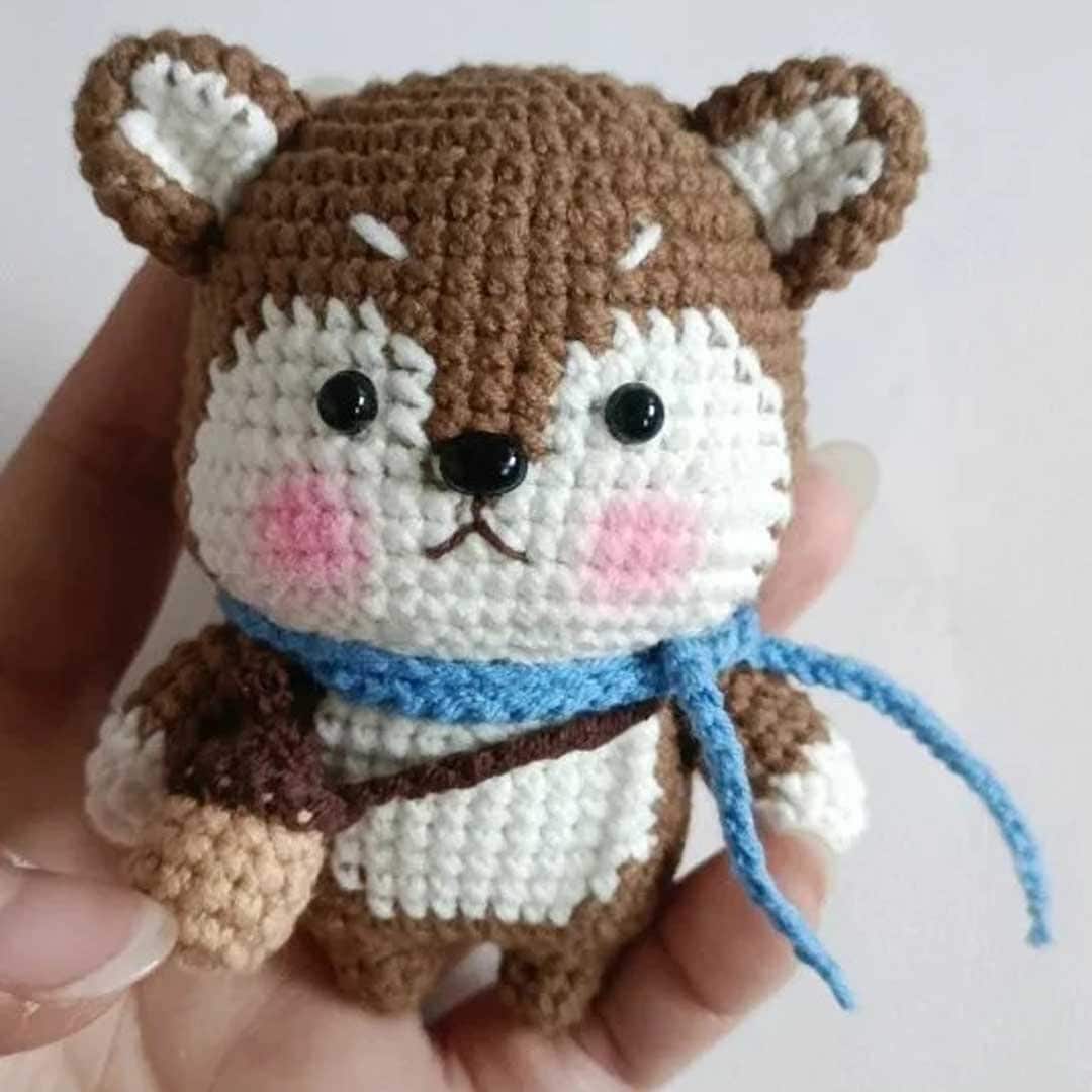 Crochet Dog Doll Pattern, Dog Pattern Amigurumi, Mini Dog Crochet ...