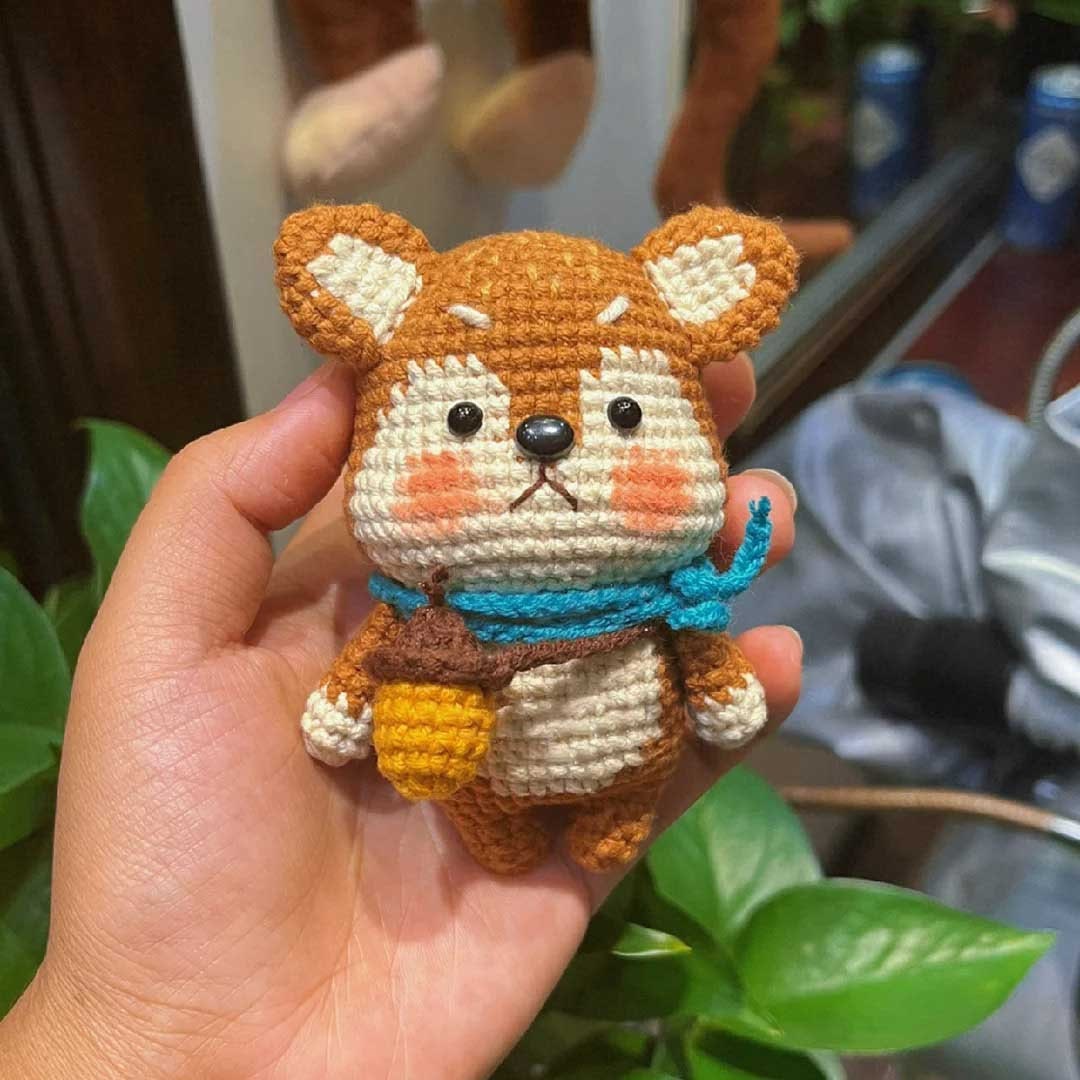 Crochet Dog Doll Pattern, Dog Pattern Amigurumi, Mini Dog Crochet ...