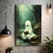 A Little Ghost Reading in the Forest, Digital Download Art Print ...