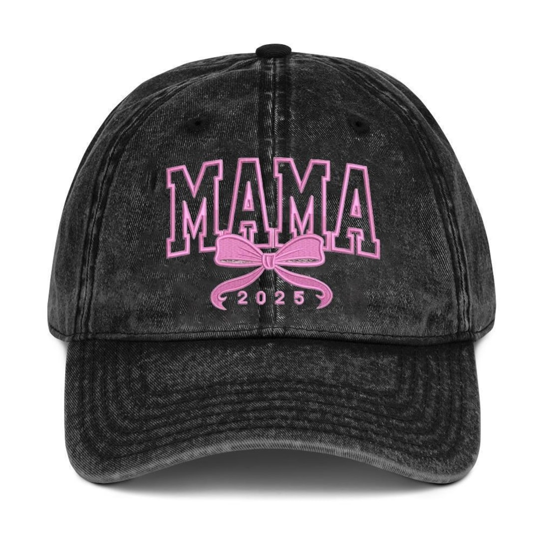 Mama Embroidered Hat, Trendy Mother Hat, Pregnancy Announcement ...