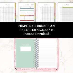 Digital Teacher Planner, 2024 2025, Academic Planner, Lesson Planner ...