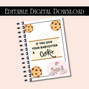 If You Give Your Babysitter a Cookie, Babysitter Appreciation Gift ...