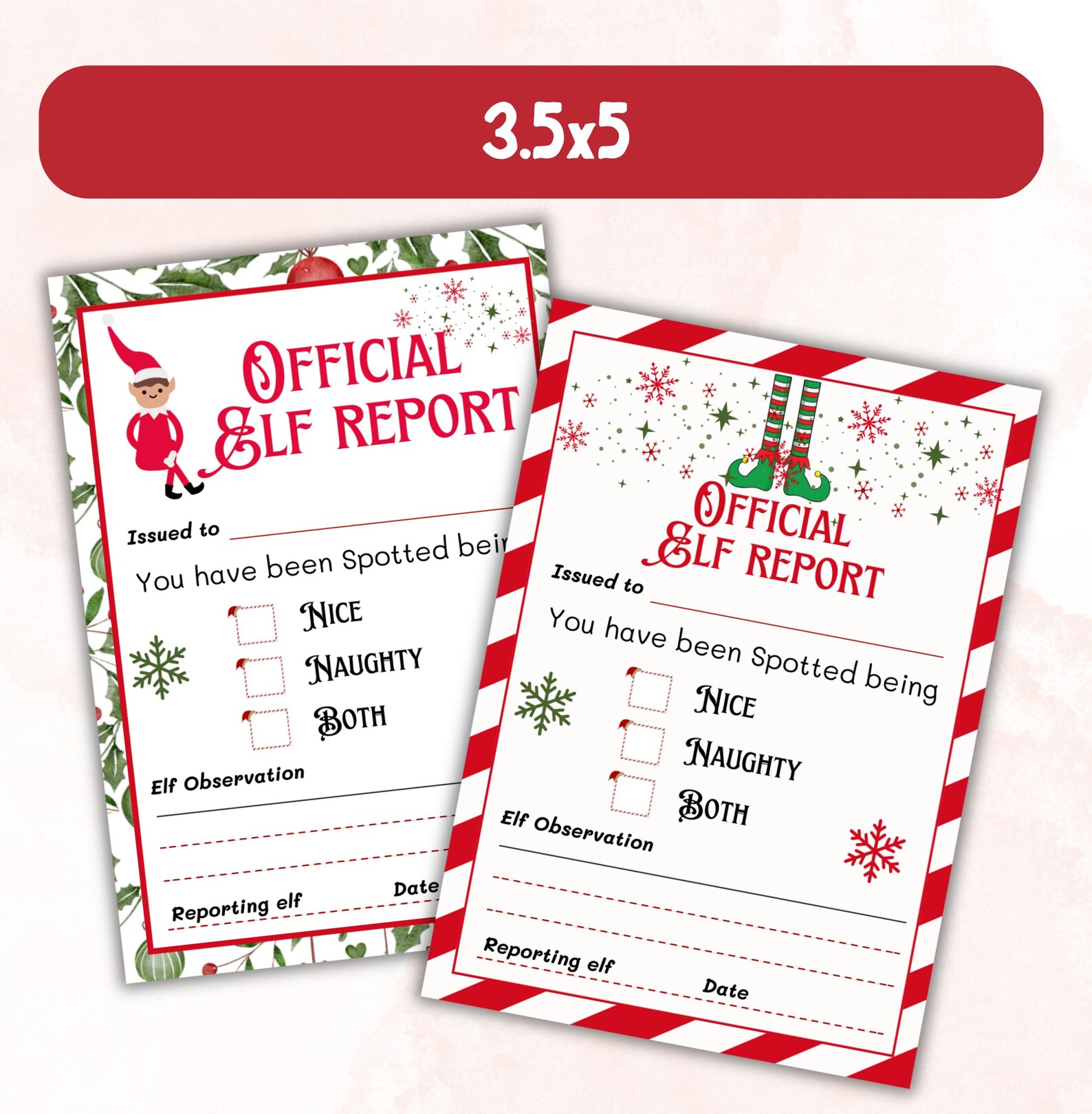 Editable Elf Report Card Printable, Elf Reports, Christmas Elf Report ...