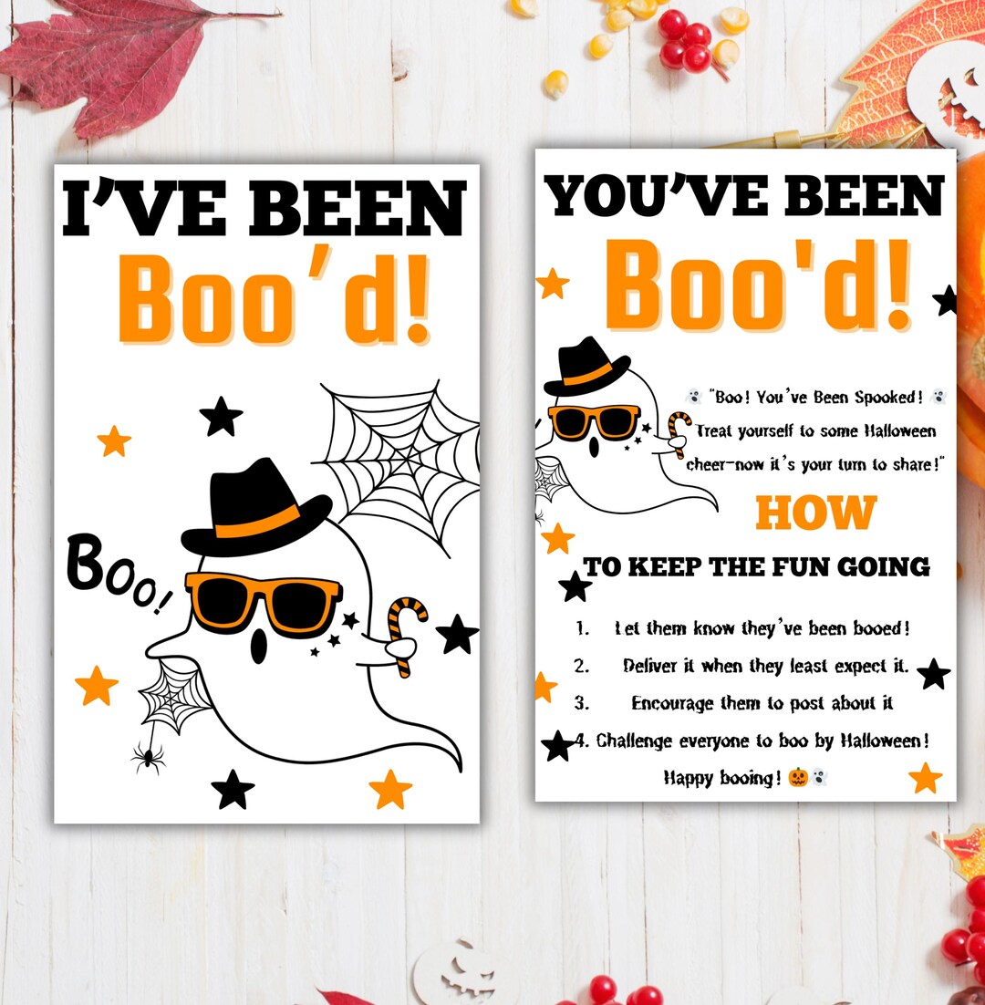 You've Been Booed Office Coworker Sign, Booed Halloween Office Version ...