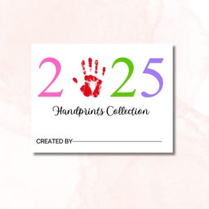 2025 Handprint Calendar - Printable Handprint Craft - Handprint ...