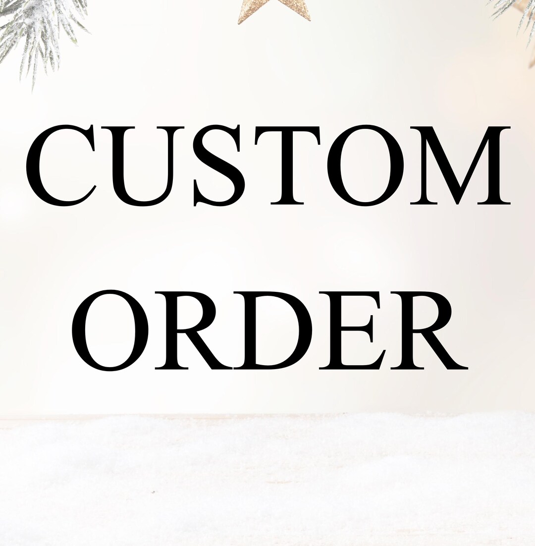 Custom Order Request Listing - Etsy