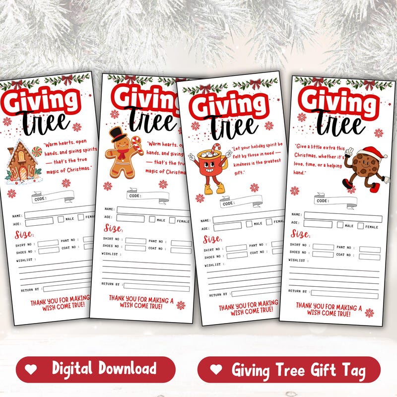 Angel Tree Tags - Etsy