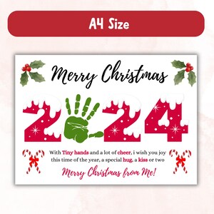 Christmas Handprint Art Craft , Kids Toddlers Handprint Craft ...