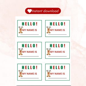 What's Your Reindeer Name Game, Printable Reindeer Name Generator Game ...