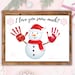 Christmas I Love You Snow Much Handprint Art Craft , Kids Toddlers ...