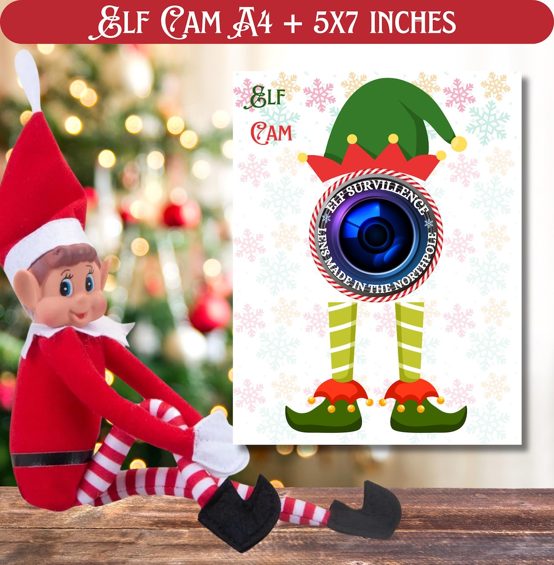 PRINTABLE Elf Cam Elf Surveillance Camera Digital Download Fun & Easy ...