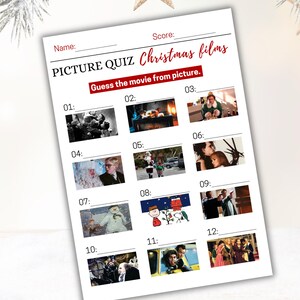 Printable Christmas Films Picture Quiz With Answers, Picture Round Quiz ...