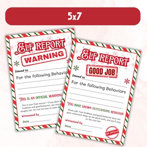 Editable Elf Report Card Printable, Elf Reports, Christmas Elf Report ...