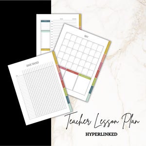 Digital Teacher Planner, 2024 2025, Academic Planner, Lesson Planner ...
