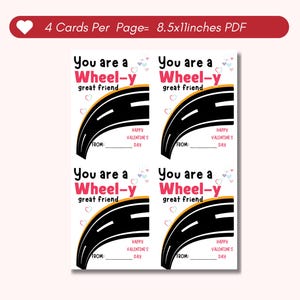 Printable Hot Wheels Race Car Valentine Cards, Matchbox Car Kid ...