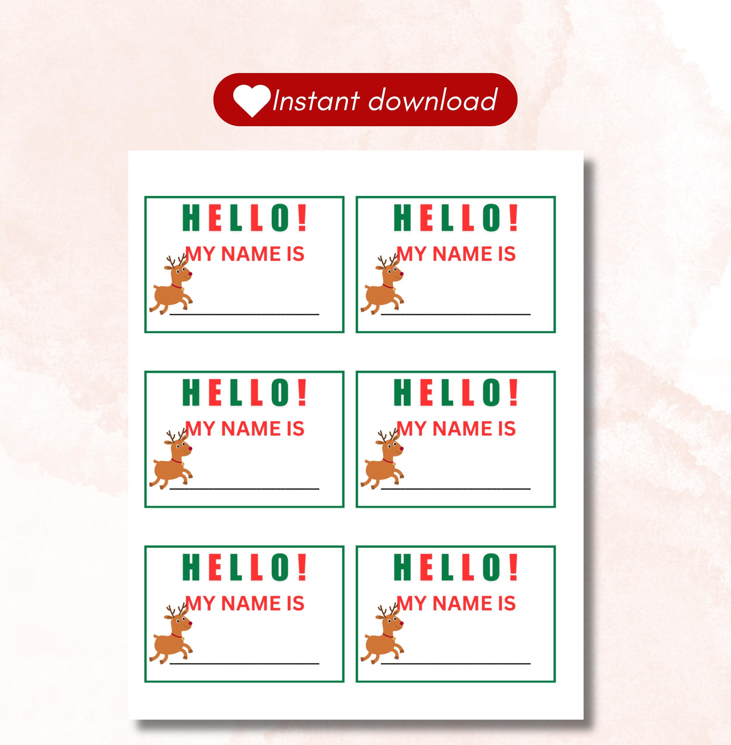 What's Your Reindeer Name Game, Printable Reindeer Name Generator Game ...