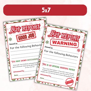 Editable Elf Report Card Printable, Elf Reports, Christmas Elf Report ...
